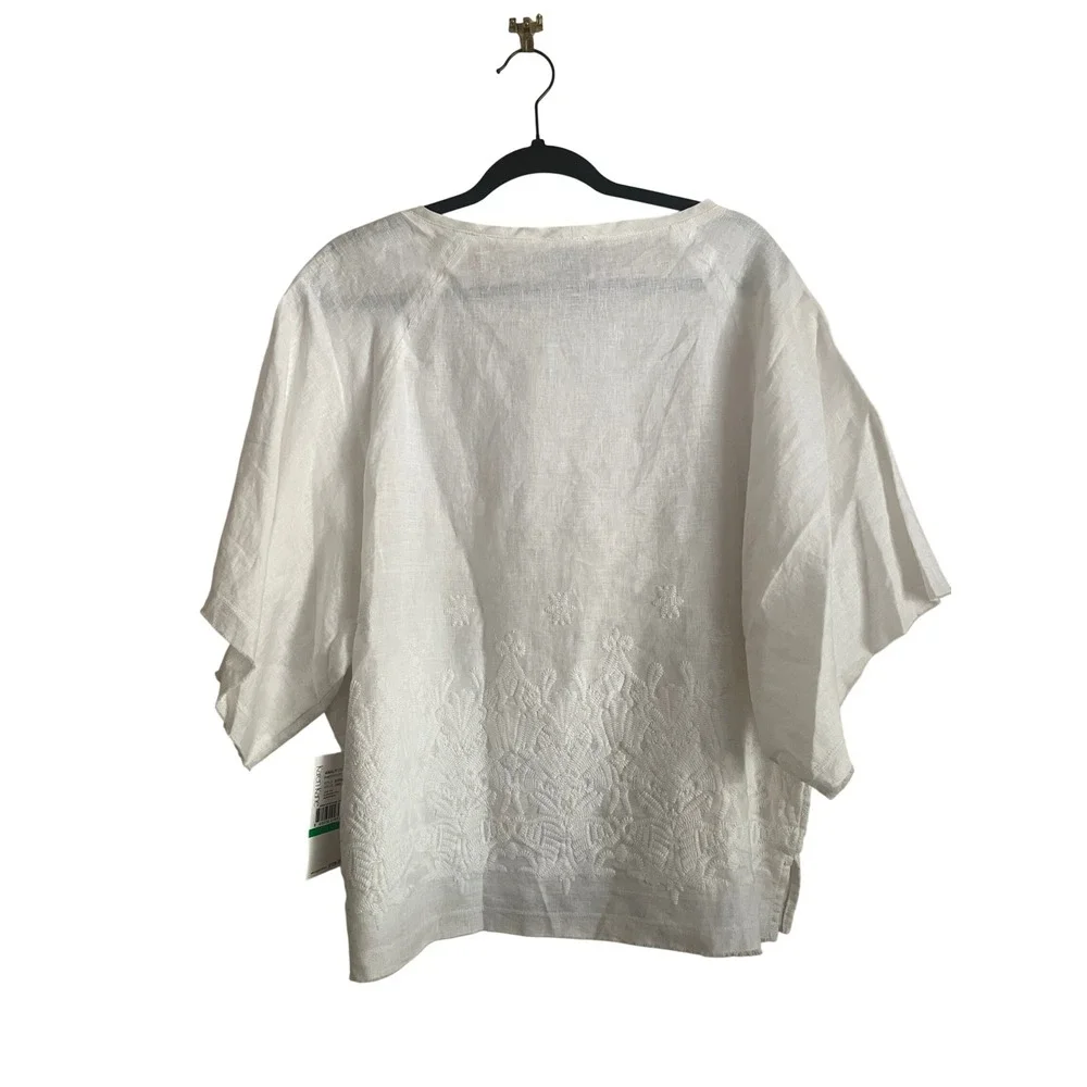 Karen Kane | Tops | Nwt Karen Kane Amalfi Coast Embroidered Linen Top ...